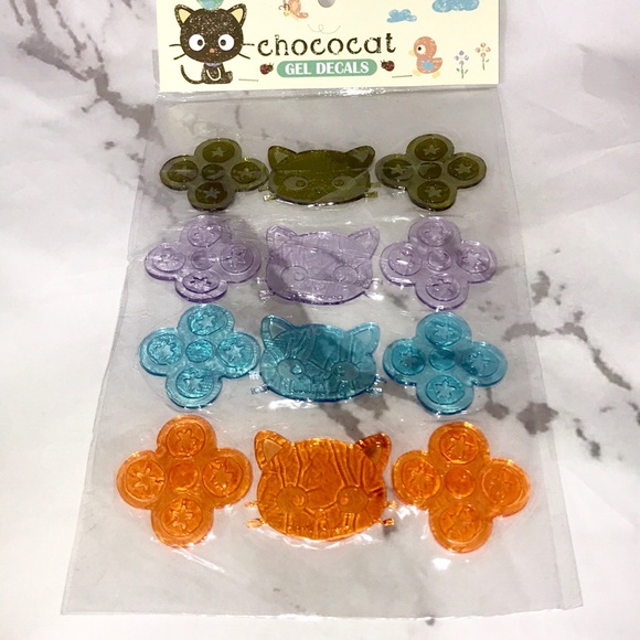 Sanrio | Accessories | New Hello Kitty Sanrio Chococat Gel Decals Vtg ...